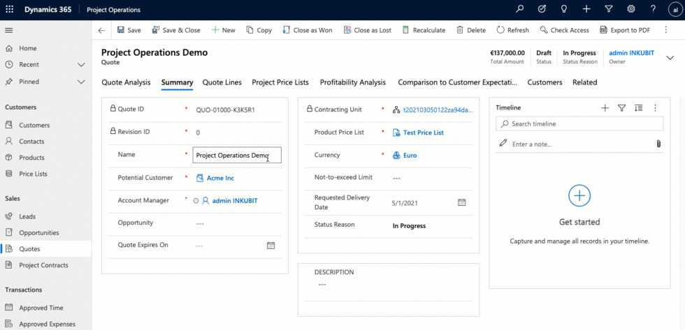 Dynamics 365 Project Operations - Integrating Project Planning with the ...